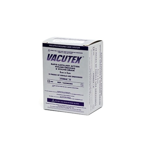 Pansement VACUTEX à action capillaire pour plaies complexes